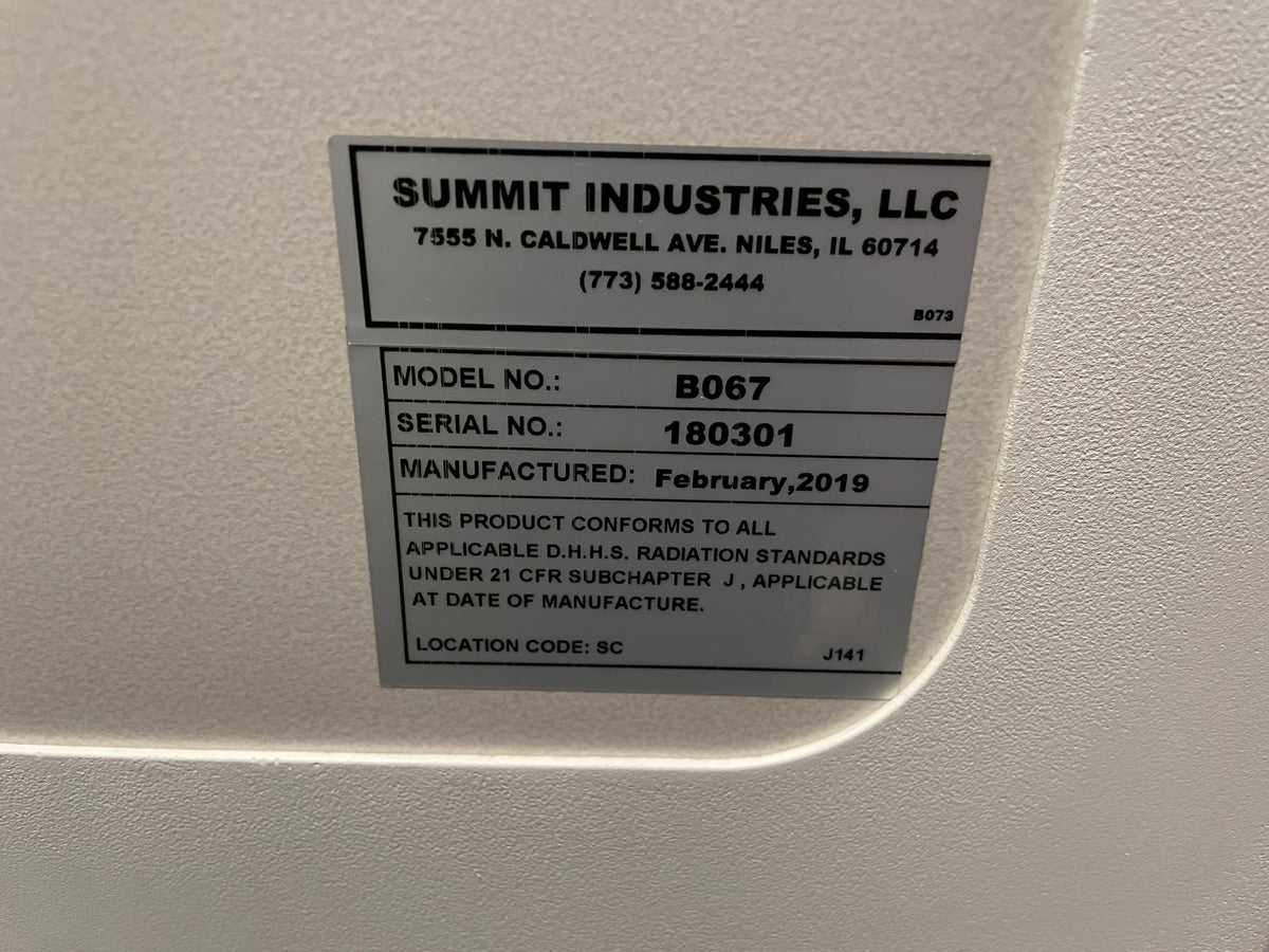 2018 Used Summit 32kW X-ray System w/ 3-phase Sedecal Generator (M-218 ...