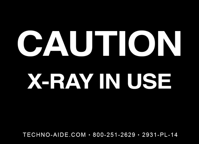 "Caution X-Ray In Use" Room Signs – MavenImaging