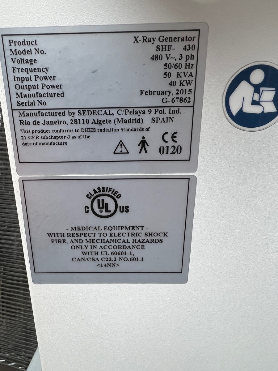 Used 2015 TXR / Sedecal 40Kw Generator - 3 Phase Power – MavenImaging